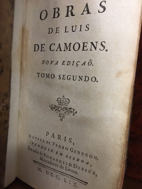 Obras de Luis de Camoens - II Vol. - Doutro Tempo